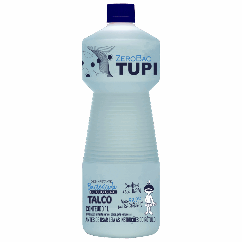 Álcool TUPI ZeroBac - 1L - Familia Tupi
